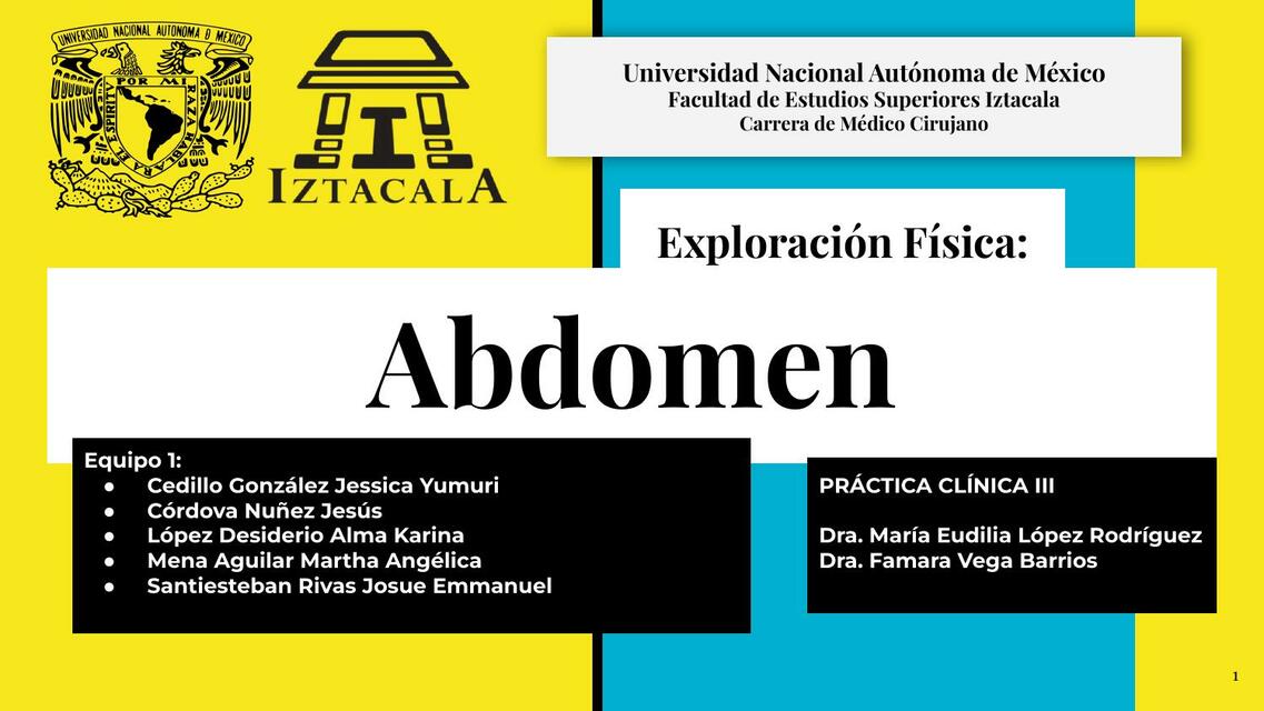 Exploración de Abdomen | Angélica Mena | uDocz
