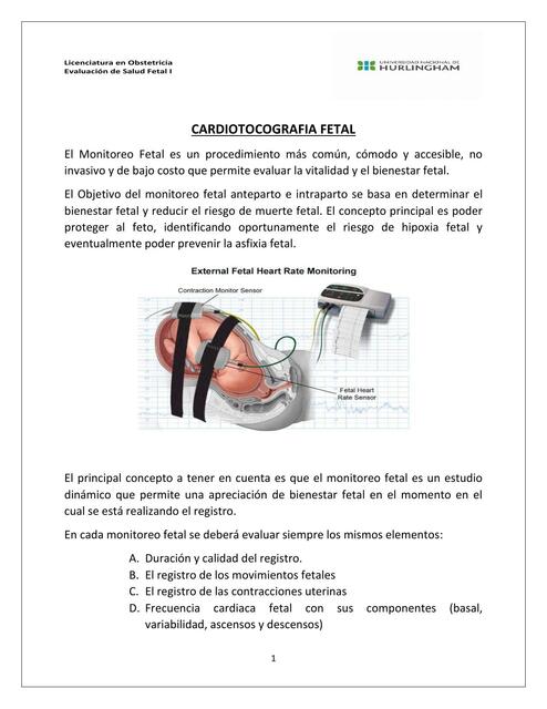 Cardiotocografia fetal | eri | uDocz