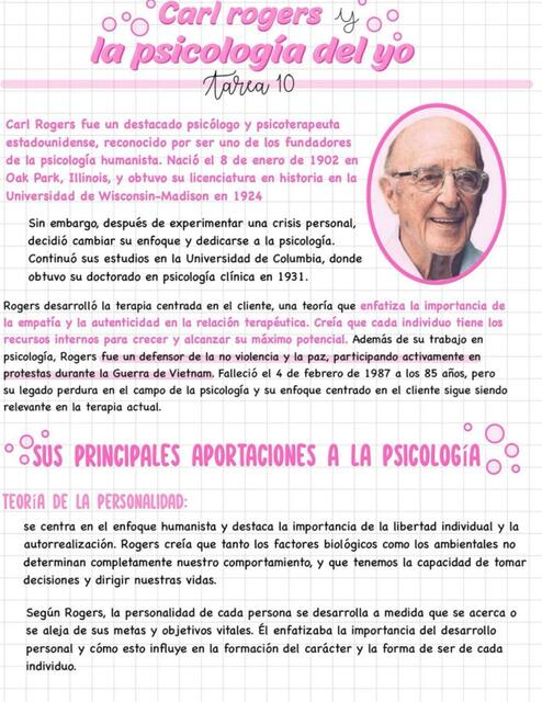 Carl Rogers y la psicología del yo | fraii | uDocz