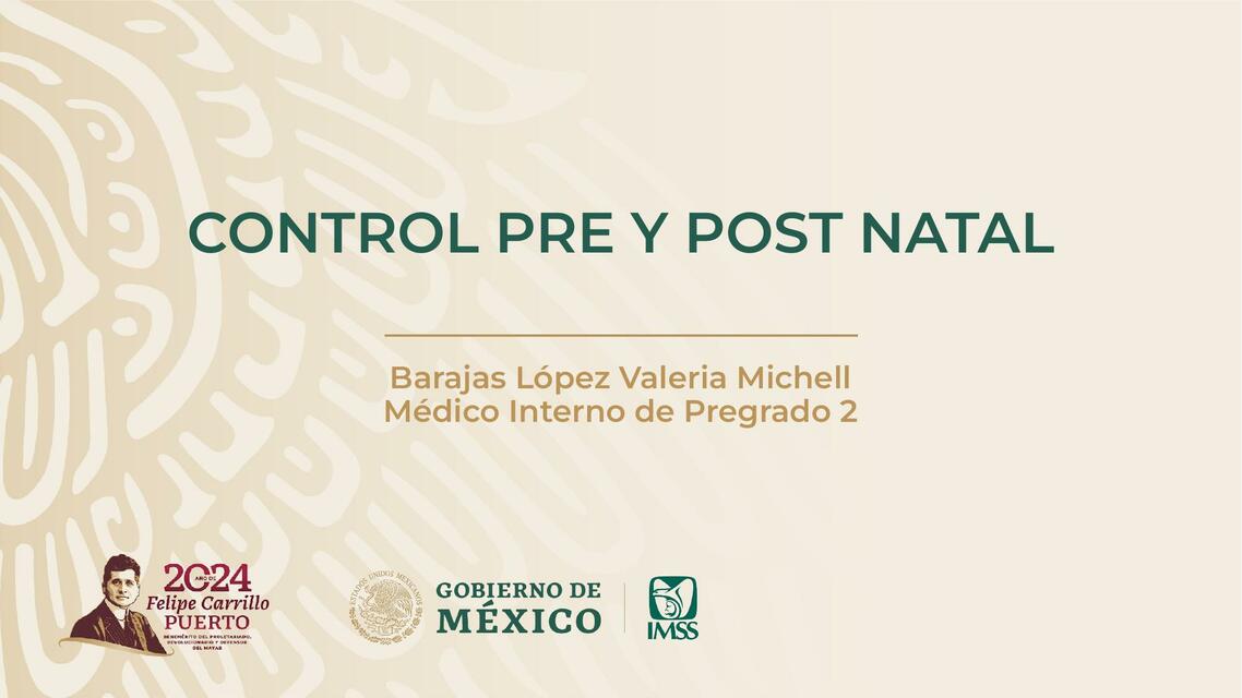 CONTROL PRE Y POST NATAL | Valeria Michell Barajas | uDocz CONTROL PRE Y POST NATAL | Valeria Michell Barajas | uDocz
