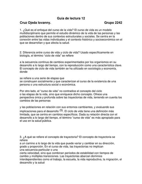 Guía de lectura 12 | IOVANNY CRUZ OJEDA | uDocz