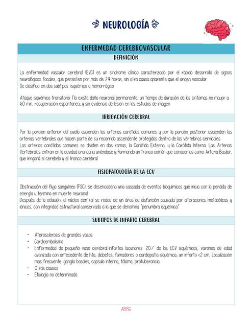 Enfermedad cerebrovascular | Doctorada11 | uDocz
