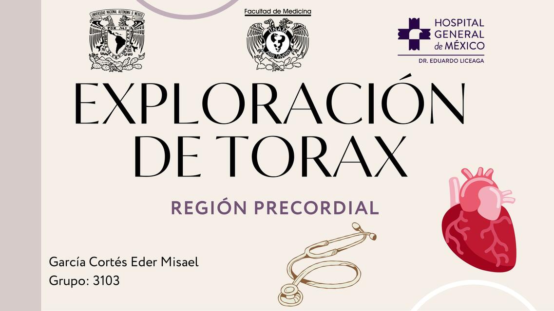 Exploración Física de la Región Precordial | IOVANNY CRUZ OJEDA | uDocz