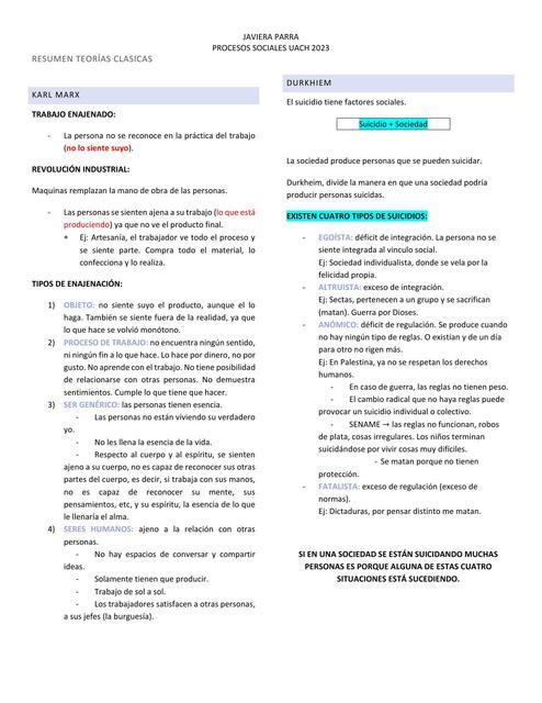 Procesos Sociales | Javiera Parra Guerrero | uDocz