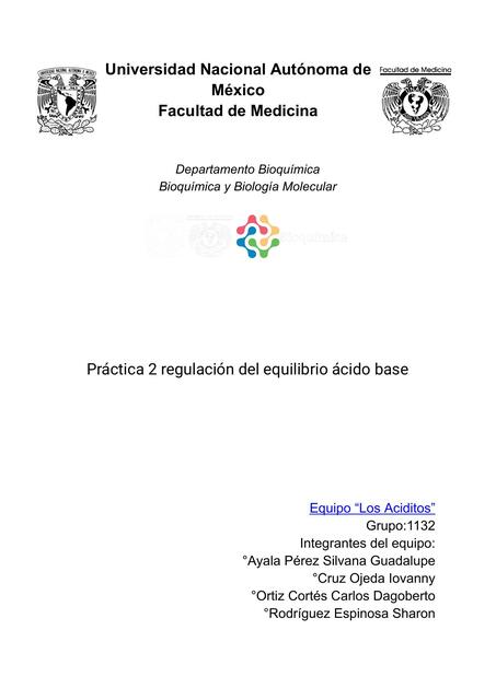 Regulación del equilibrio ácido base por los riñones | IOVANNY CRUZ OJEDA | uDocz