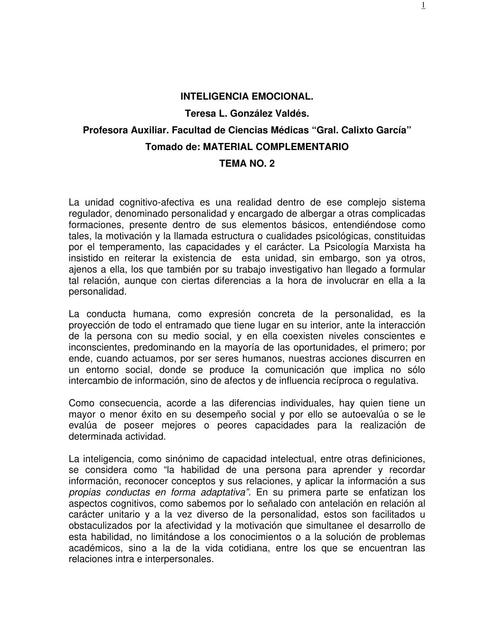 Inteligencia Emocional | Ysaac Garcia | uDocz