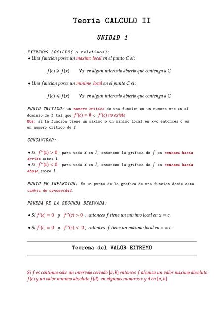 Teoría Calculo 2 | Lisandro Seghezzo | uDocz