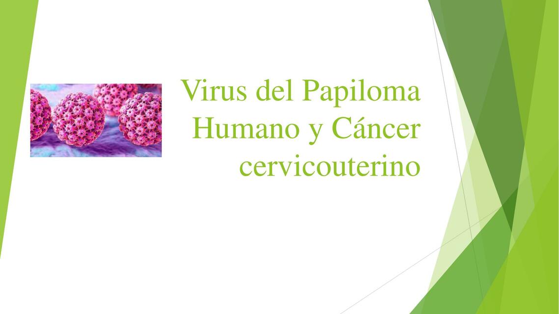 Virus del Papiloma Humano y Cáncer cervicouterino | Lucero Bautista | uDocz