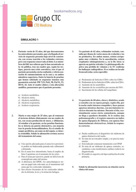 Preguntas de CTO simulacro 1 | SERTRALINA :) | uDocz