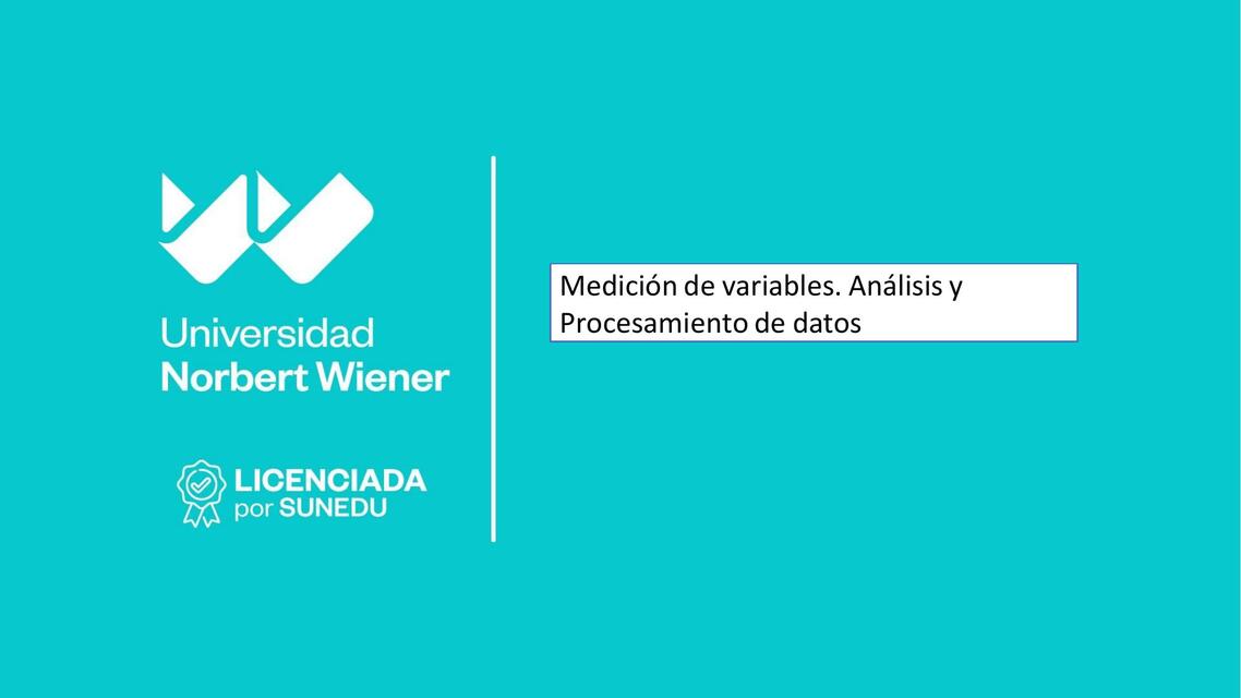 Medición de variables. Análisis y Procesamiento de datos | Erica AF | uDocz