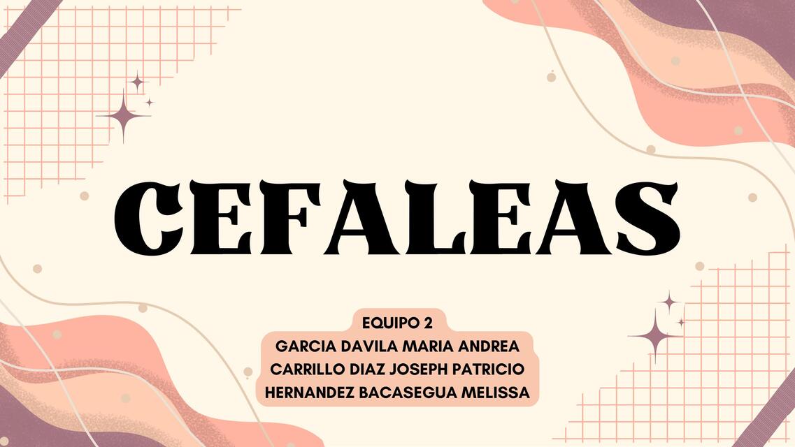 Cefaleas | Andrea GD | uDocz