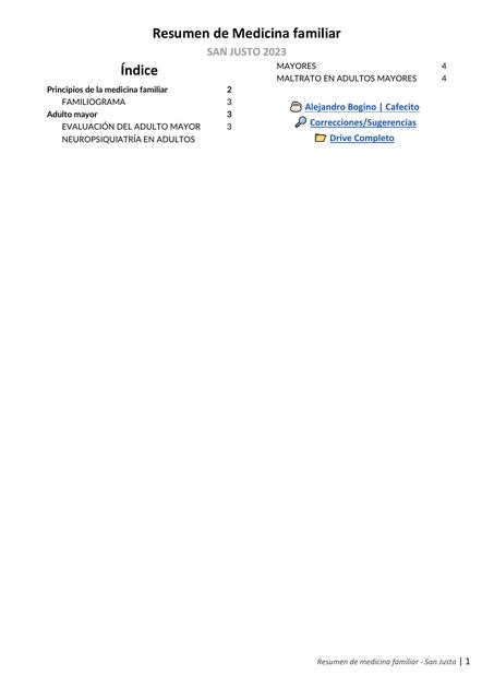 Resumen de Medicina familiar | YUDOC.ORG | uDocz