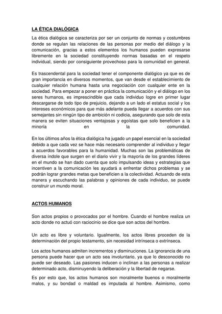 La ética dialógica | daniel | uDocz