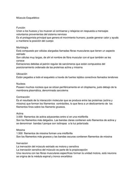 Musculo esqueletico | Jessy González | uDocz