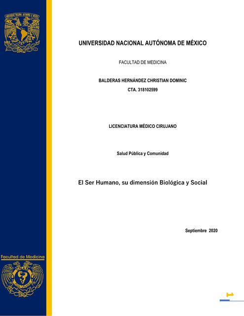 El Ser Humano Su Dimensión Biológica Y Social Jessy González Udocz