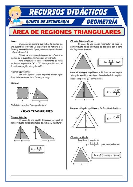 Área de Regiones Triangulares | VICTOR ANDRES CCAHUANA CUTIPA | uDocz