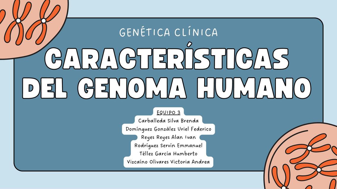 Características del genoma humano | Jessy González | uDocz