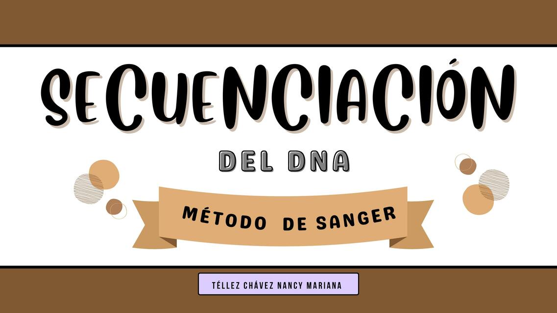 Metodo de SANGER | Jessy González | uDocz