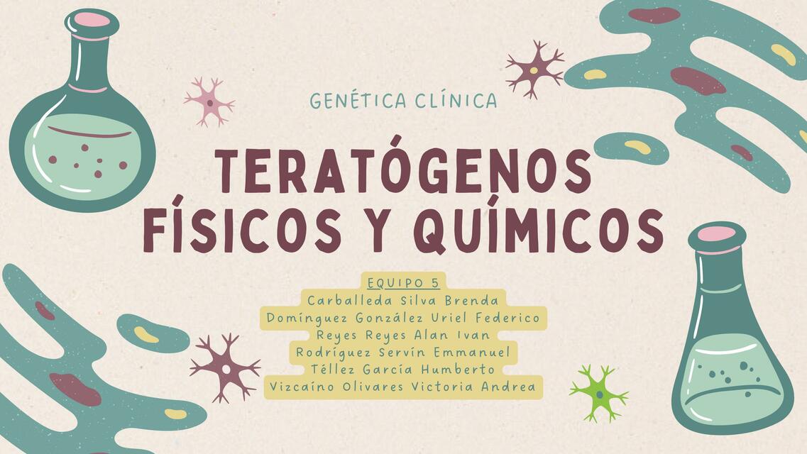Teratógenos físicos y químicos | Jessy González | uDocz Teratógenos físicos y químicos | Jessy González | uDocz
