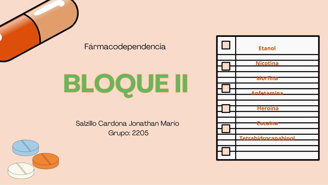 Fármaco dependencia | IOVANNY CRUZ OJEDA | uDocz
