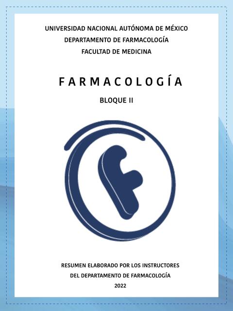 Bloque farmacologia | IOVANNY CRUZ OJEDA | uDocz