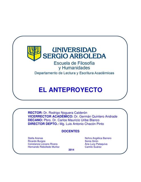El Anteproyecto | cbtf1 | uDocz