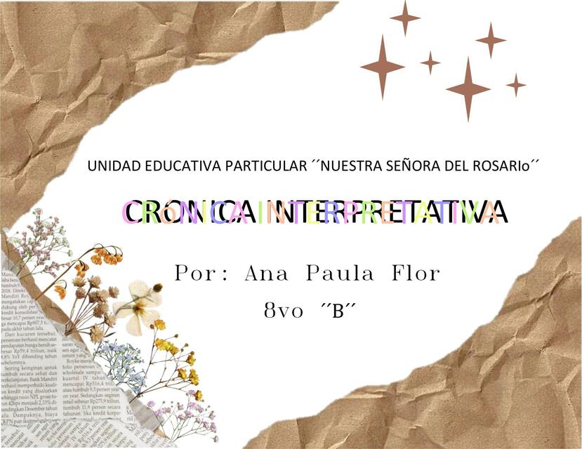 Crónica Interpretativa | Ana Paula | uDocz