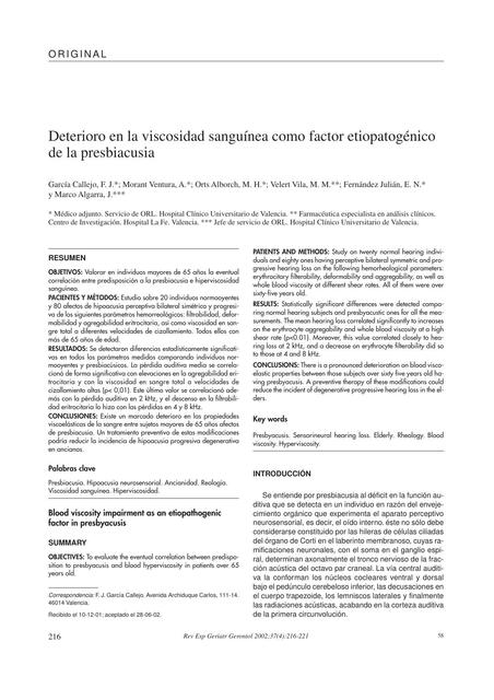 Qué factores afectan la viscosidad en la sangre | uDocz