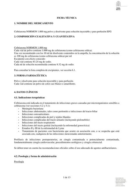 Ficha Técnica | Cuidados y enfermería | uDocz