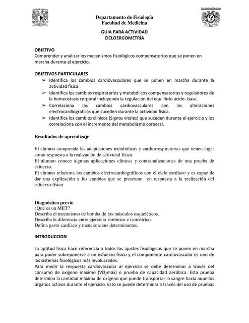 Cicloergometría | IOVANNY CRUZ OJEDA | uDocz