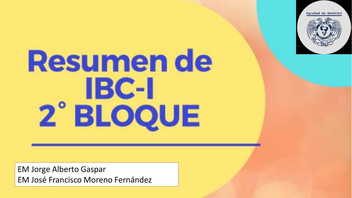 Resumen del segundo bloque IBC I | IOVANNY CRUZ OJEDA | uDocz