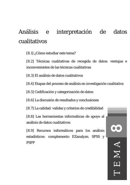Análisis e Interpretación de Datos Cualitativos | Elsie Bell | uDocz