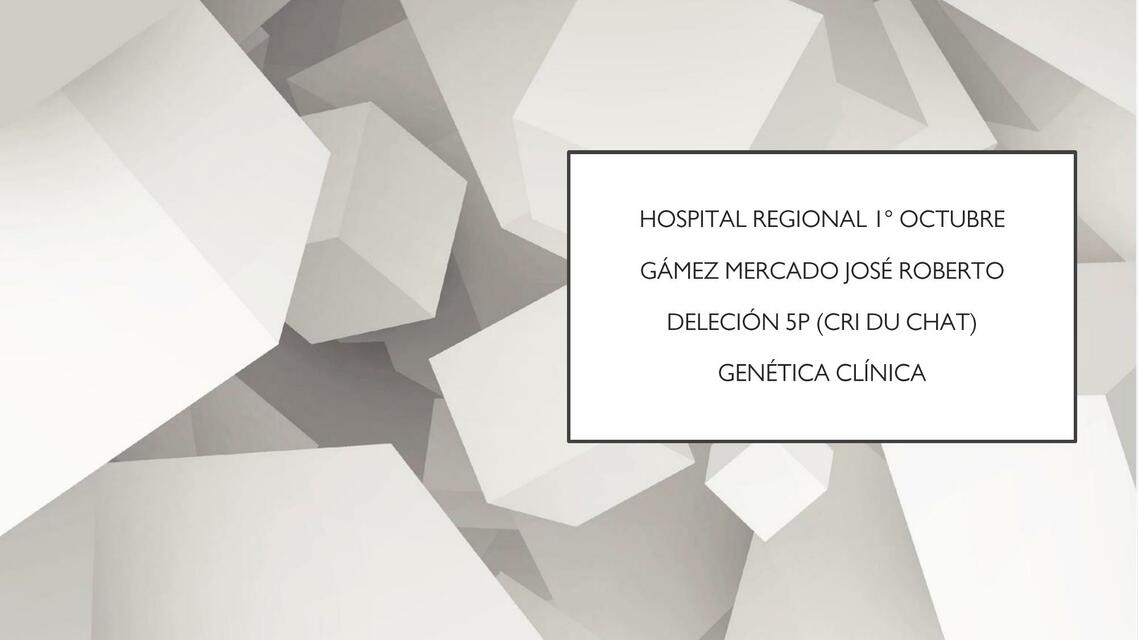 Deleción 5p | Jessy González | uDocz