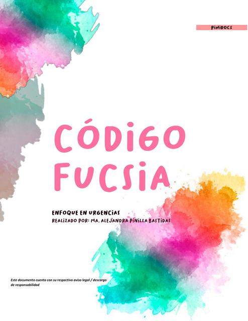 Enfoque inicial del CÓDIGO FUCSIA en Urgencias | PiniDocs By Sofía y ...