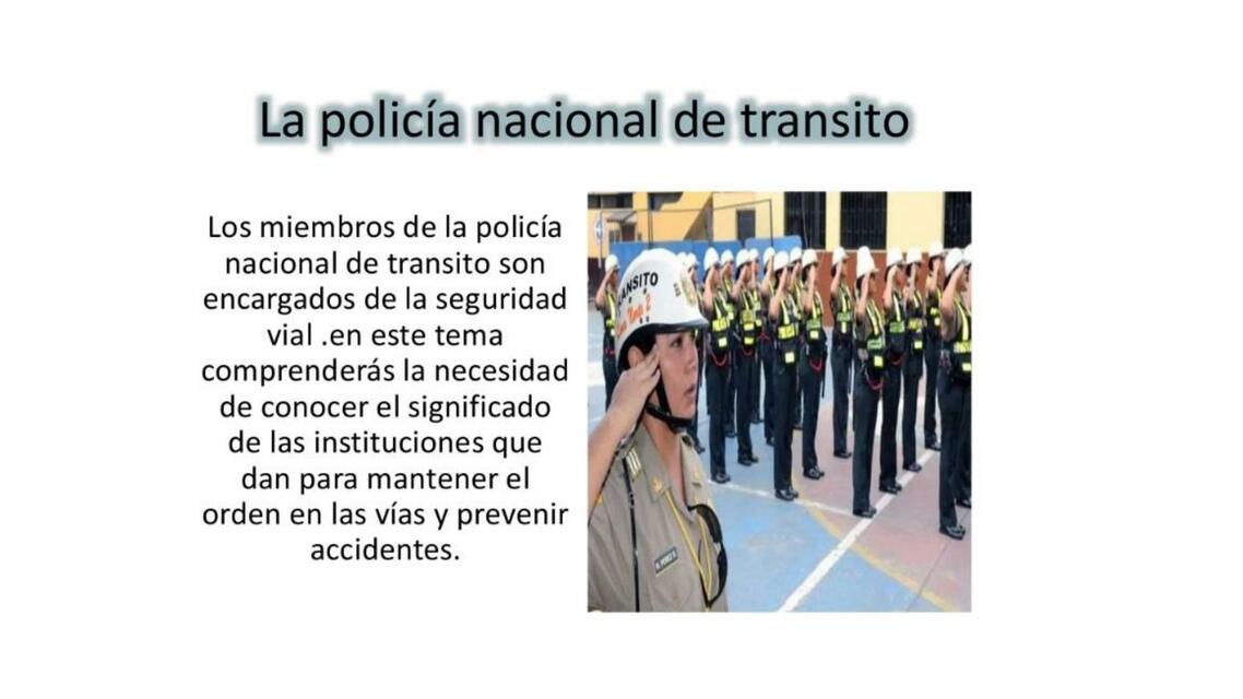 Policia nacional de tránsito | Lalí | uDocz