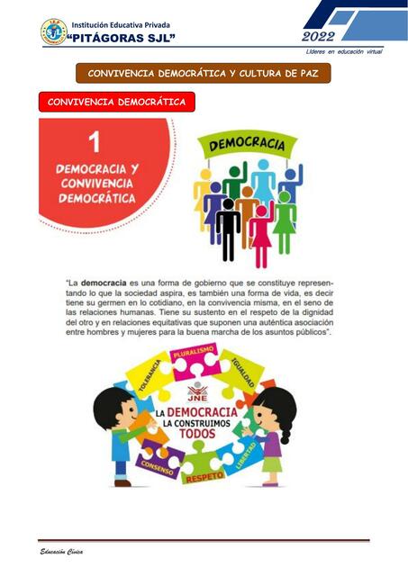 Convivencia Democrática y Cultura de Paz | Lalí | uDocz
