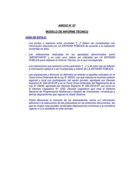 Modelo de Informe Técnico | DELMER | uDocz