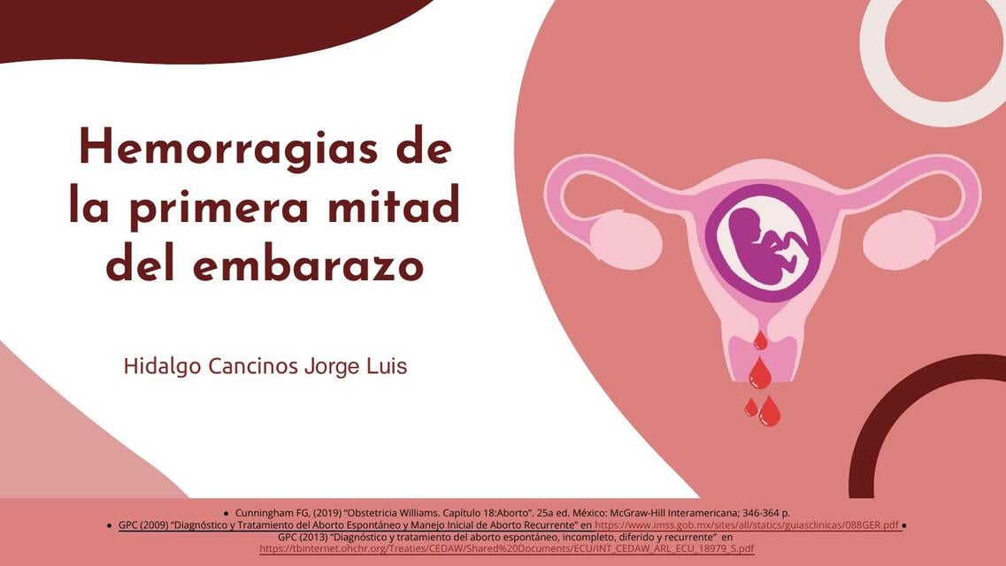 Hemorragias de la 1a mitad del embarazo | Jessy González | uDocz