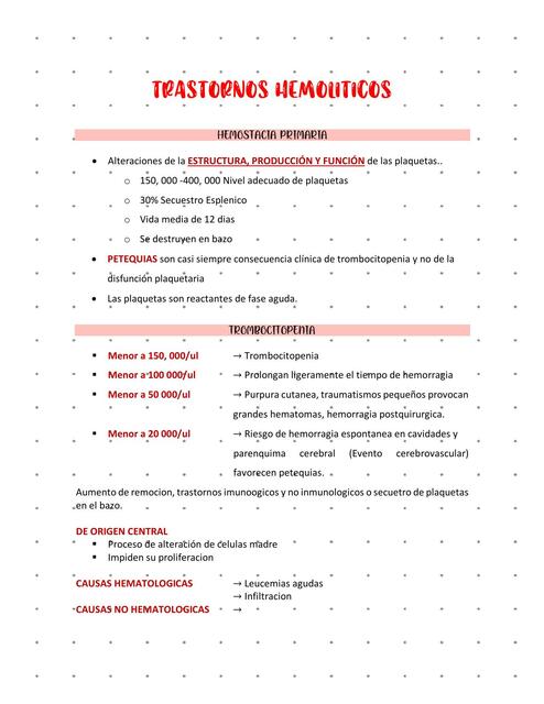 Trastornos hemoliticos | Zoe Mandujano Potrero | uDocz Trastornos hemoliticos | Zoe Mandujano Potrero | uDocz