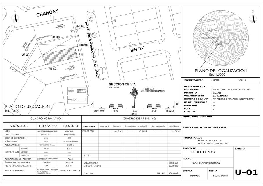 Plano de Ubicación Modificado | Miguel Sedano | uDocz
