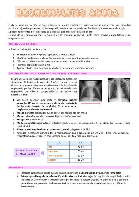 BRONQUIOLITIS AGUDA | Monica Cochachin | uDocz