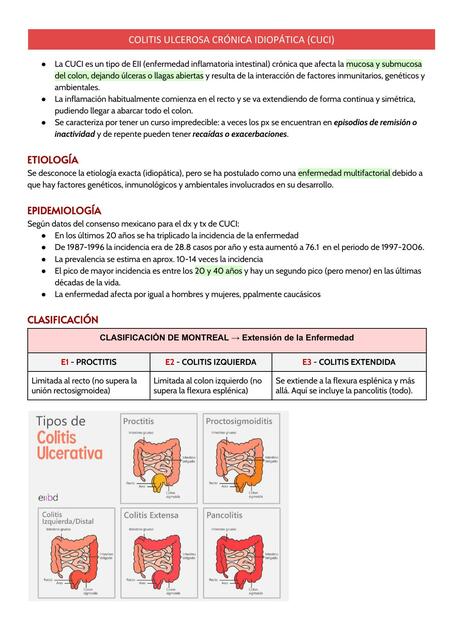 Colitis Ulcerosa - gastroenterología | GuiasMed | uDocz