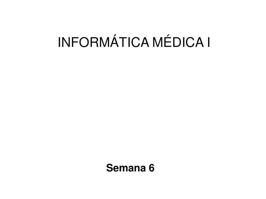 Informática Médica I | Ysaac Garcia | uDocz
