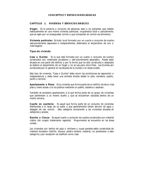 Vivienda y Servicios Básicos | Itzel Montaño Muñoz | uDocz