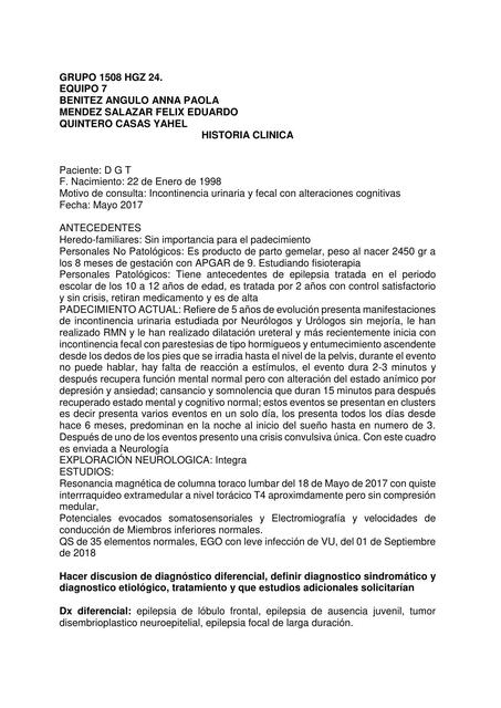 Historia Clínica | Angélica Mena | uDocz
