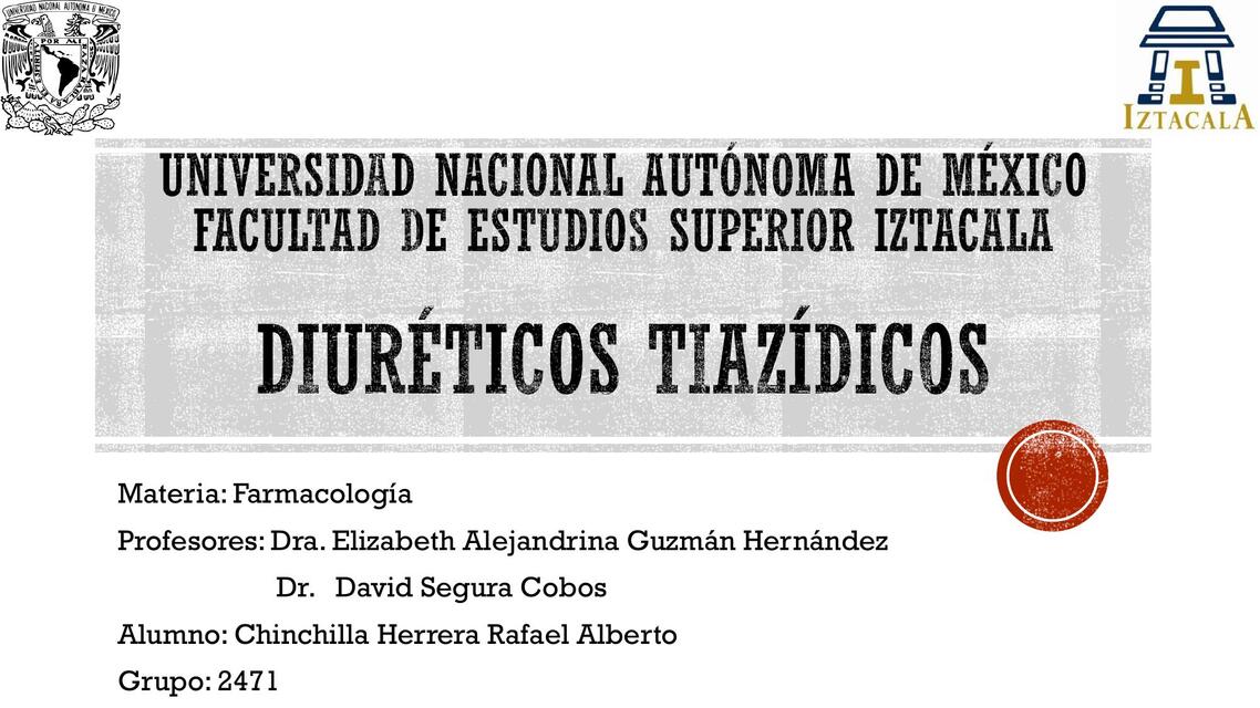Diuréticos tiazídicos | Angélica Mena | uDocz