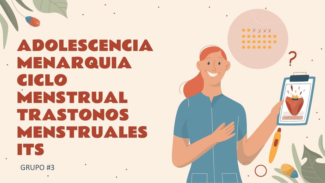 Adolescencia menarquia, ciclo menstrual | Alfredo Barrera | uDocz
