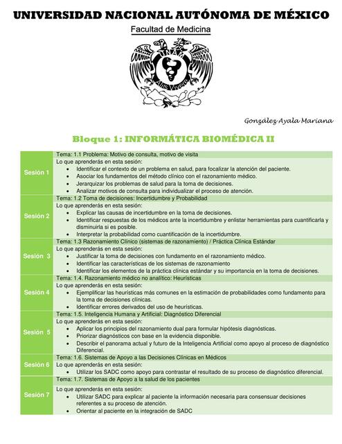 Informática Biomédica II | IOVANNY CRUZ OJEDA | uDocz