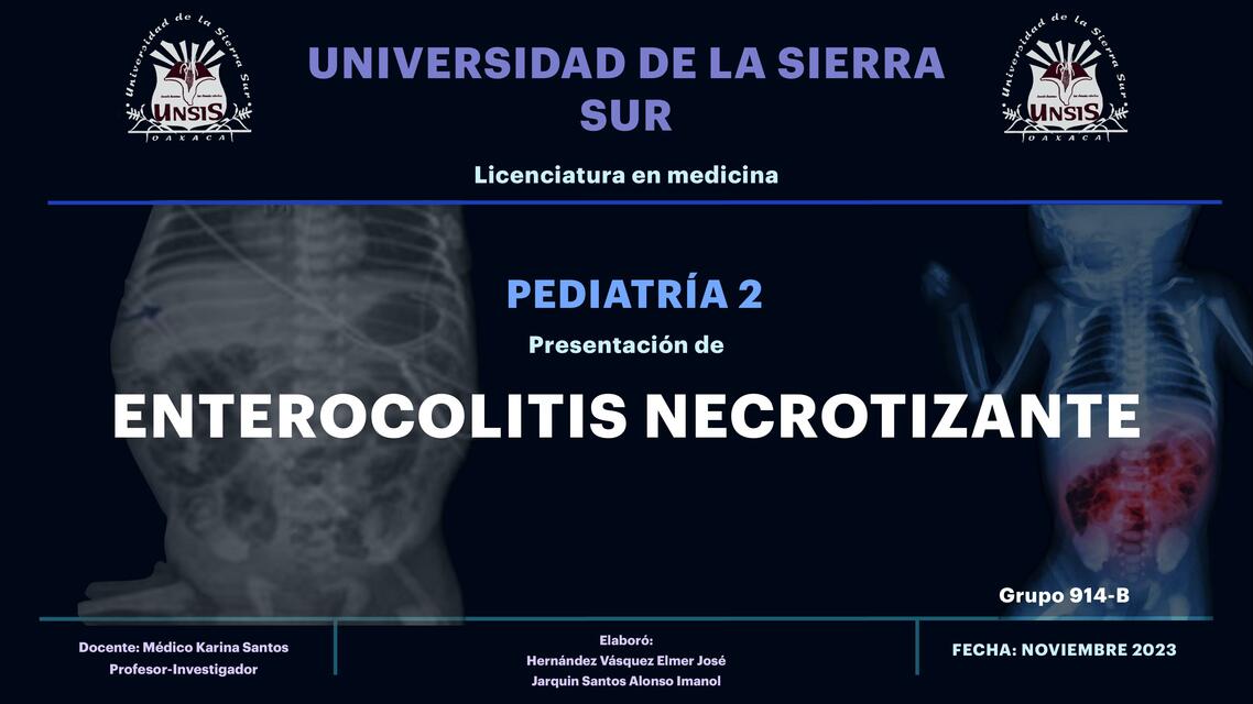 Enterocolitis Necrotizante | Alonso Jarquin | uDocz