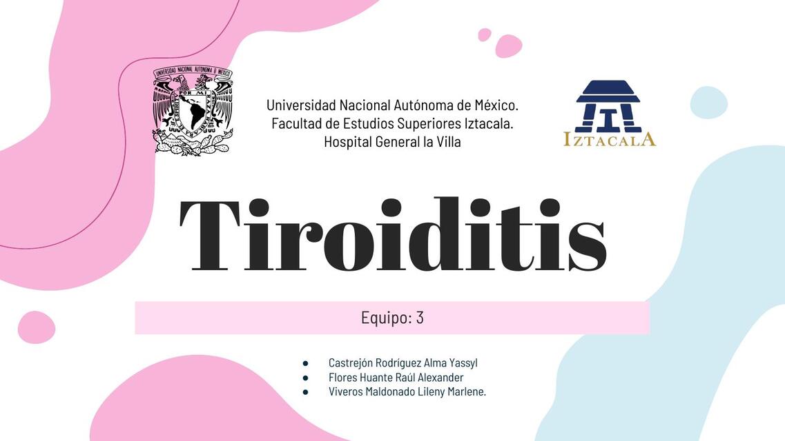 Tiroiditis | Angélica Mena | uDocz